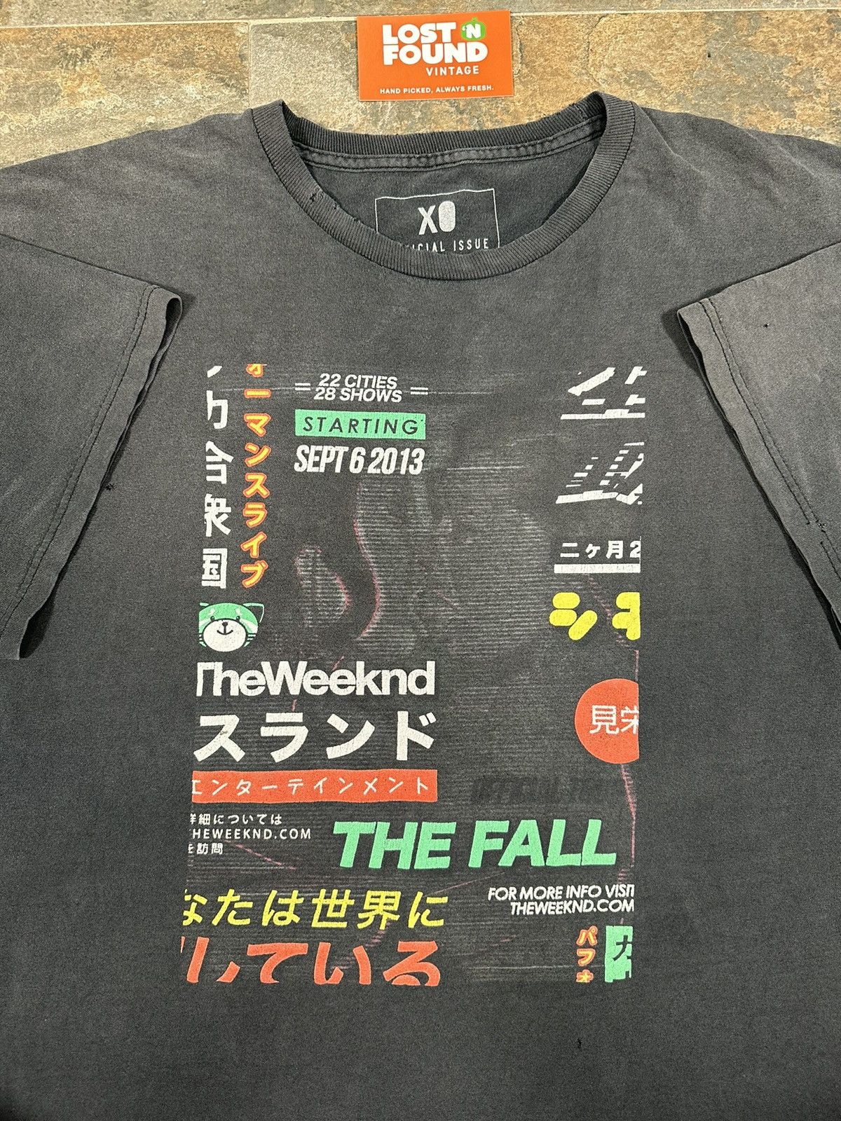 Tour Tee 2013 Vintage XO The Weeknd The Fall Official Issue Tour Tee ...