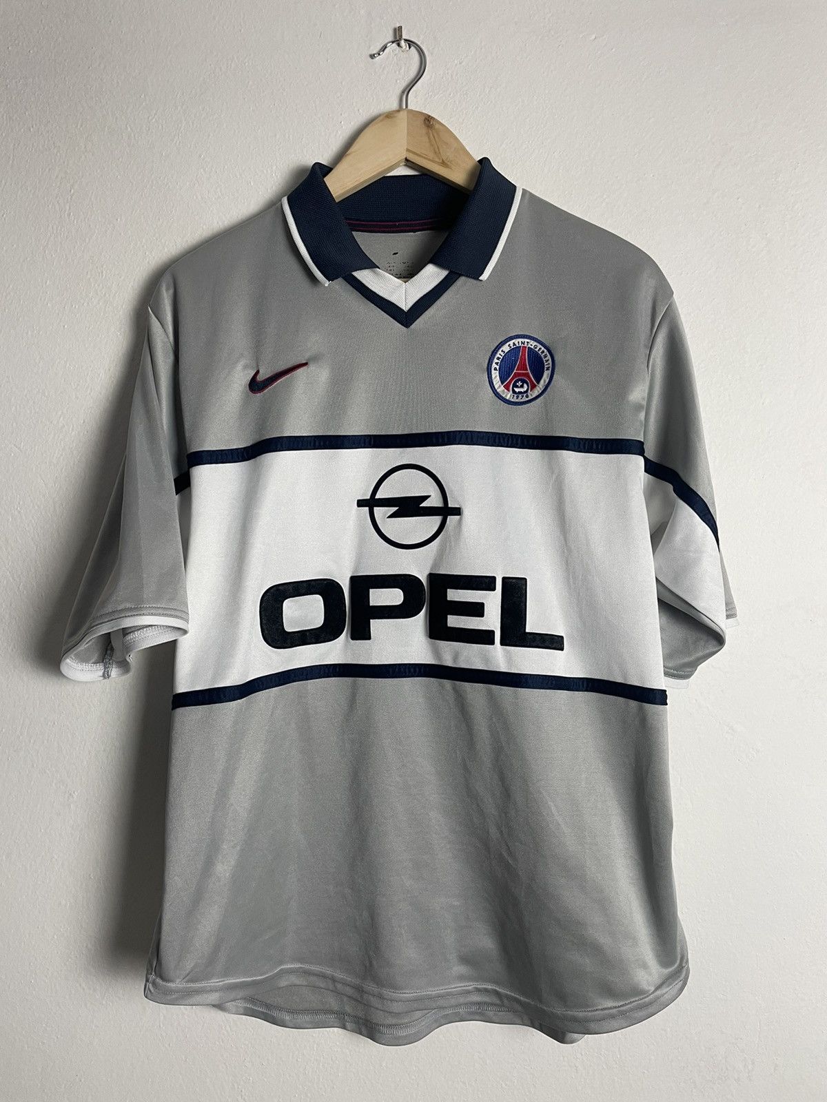 Nike × Soccer Jersey × Vintage Nike PSG OPEL vintage football Jersey ...
