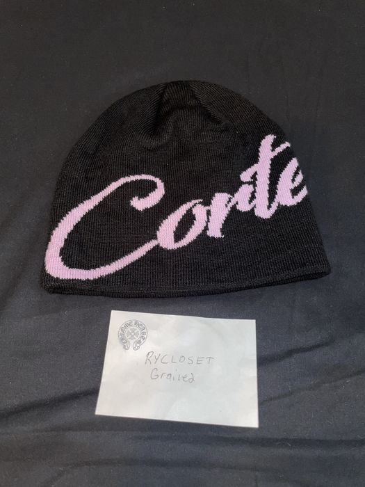 Corteiz Corteiz Black / Pink Beanie | Grailed