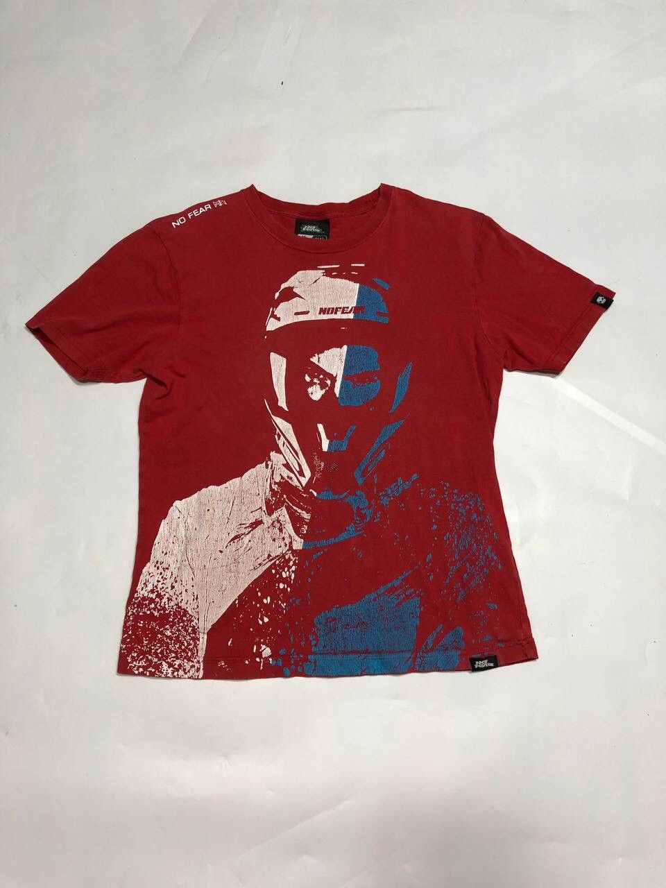 Vintage Vintage Racing No Fear Rare Baby Red Style Polizei T-shirt ...