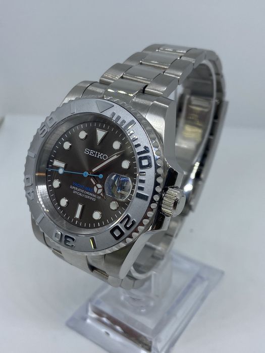 Seiko Seiko Mod NH35 Yacht-Master Grey Dial 41mm Oyster Bracelet | Grailed