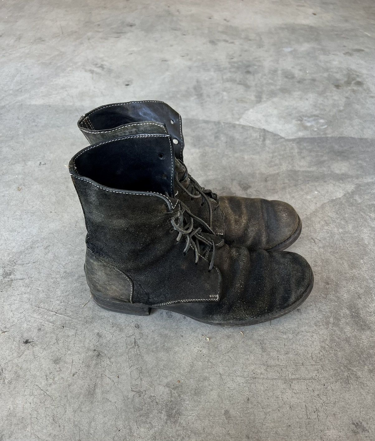 A1923 × Vintage Augusta A1923 Suede Lace Up Boots | Grailed