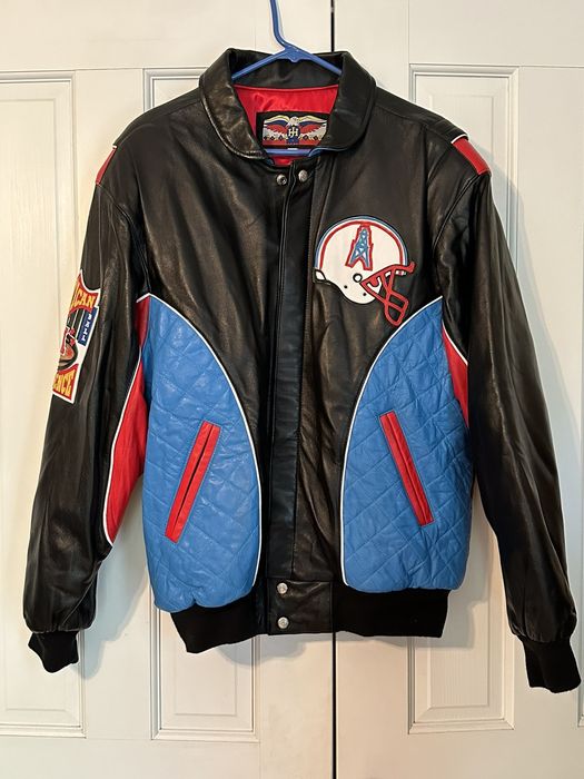 Jeff Hamilton Houston Oilers Jeff Hamilton AFC Leather Jacket | Grailed