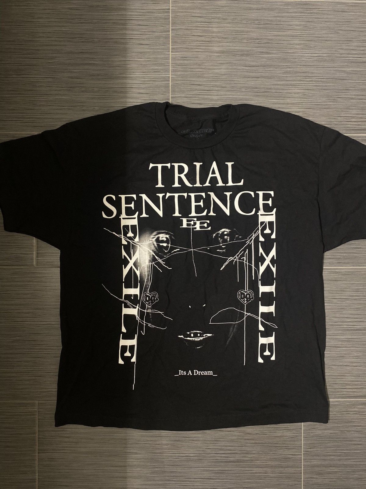 Drain Gang × Sad Boys × Sad Boys Sbe Merch Bladee Trial Sentence Tee ...