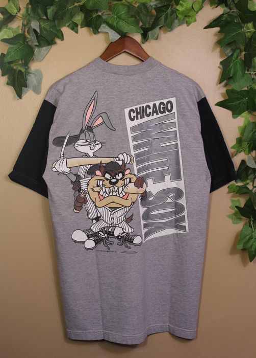 Vintage 1994 TAZ LOONEY TUNES BASEBALL BUTTON UP | Grailed