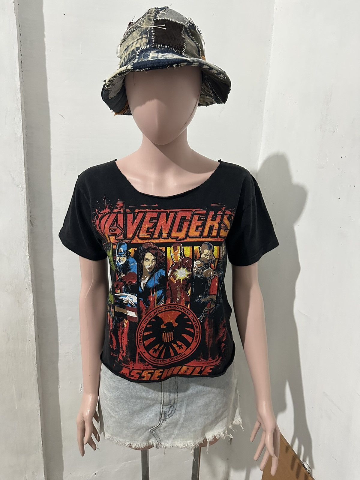 Custom Custom Crop Top from Marvel Tshirt | Grailed