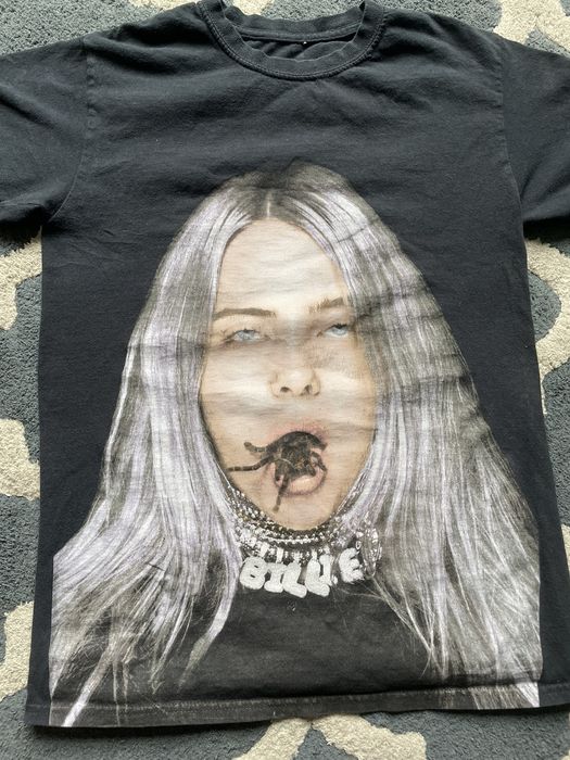 Billie Eilish Billie Eilish Spider Tarantula Face Concert T shirt | Grailed