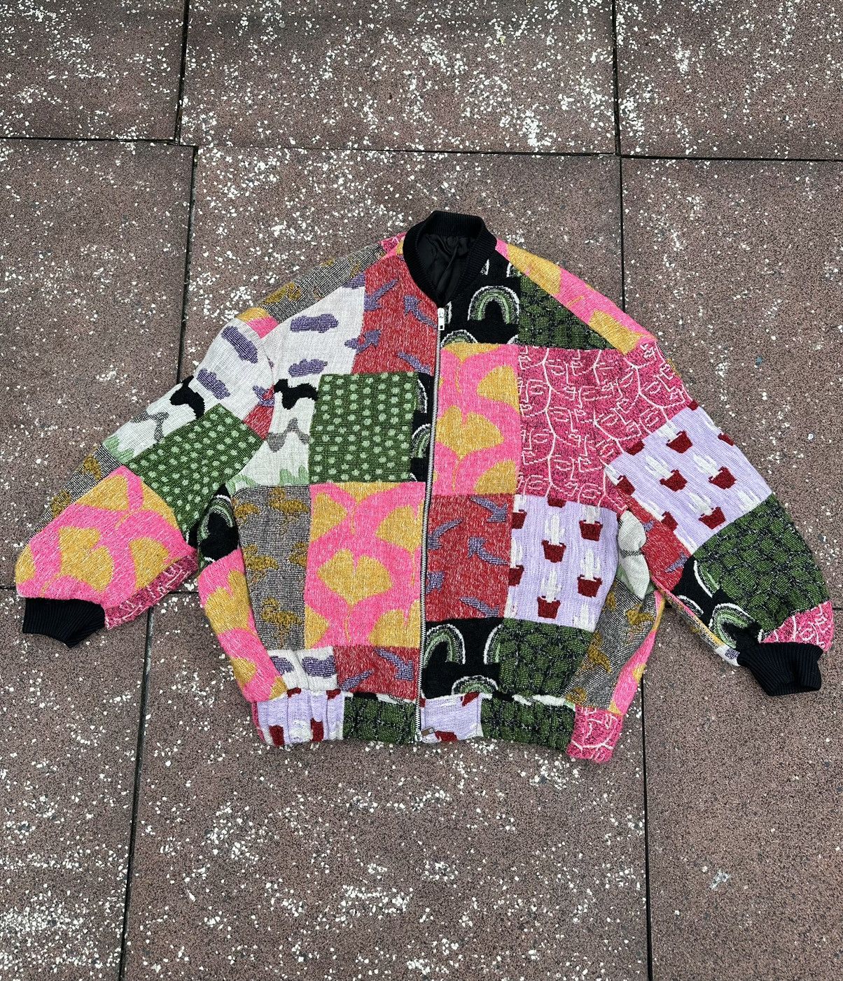 Japanese Brand × Vintage Crazy Vintage Patchwork coloured Jacket Y2K ...