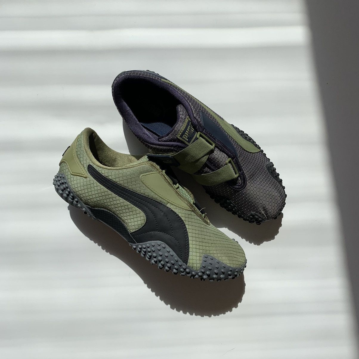 Vintage 1/1 SAMPLE 2000’s Puma Mostro Ripstop Olive / Grey | Grailed