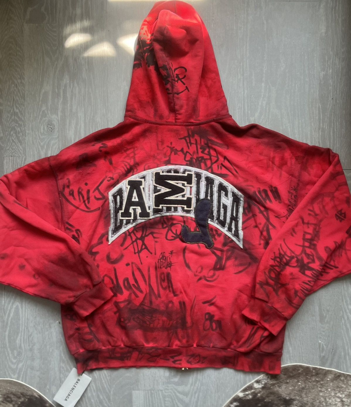 Balenciaga Balenciaga S23 Red Skater Hoodie | Grailed