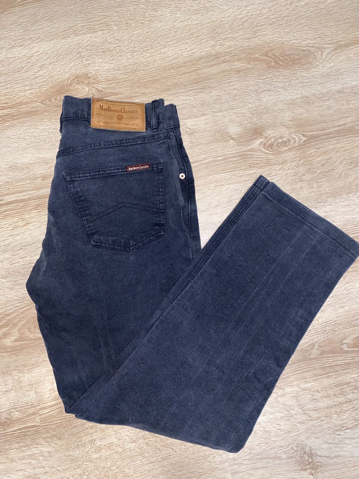 Vintage Vintage Marlboro Classic Black Velvet Pants | Grailed