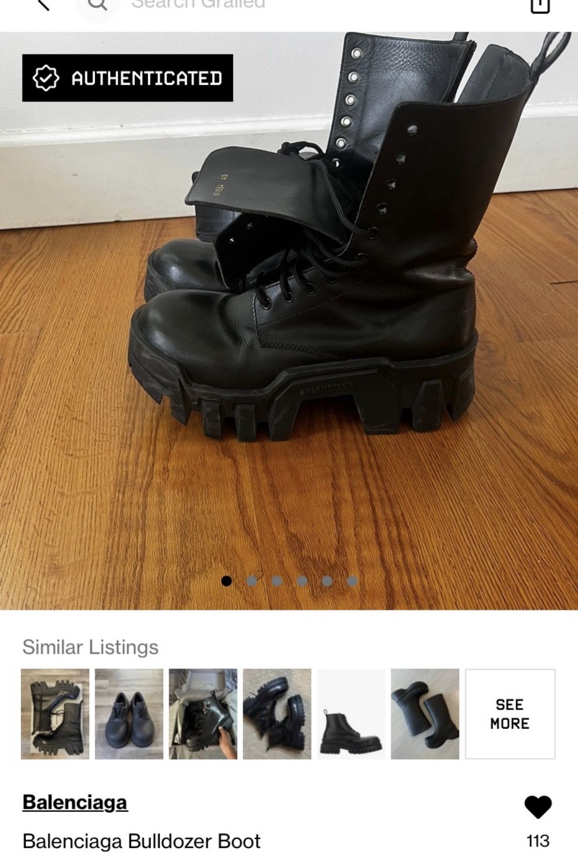 Balenciaga Balenciaga Bulldozer Boot | Grailed