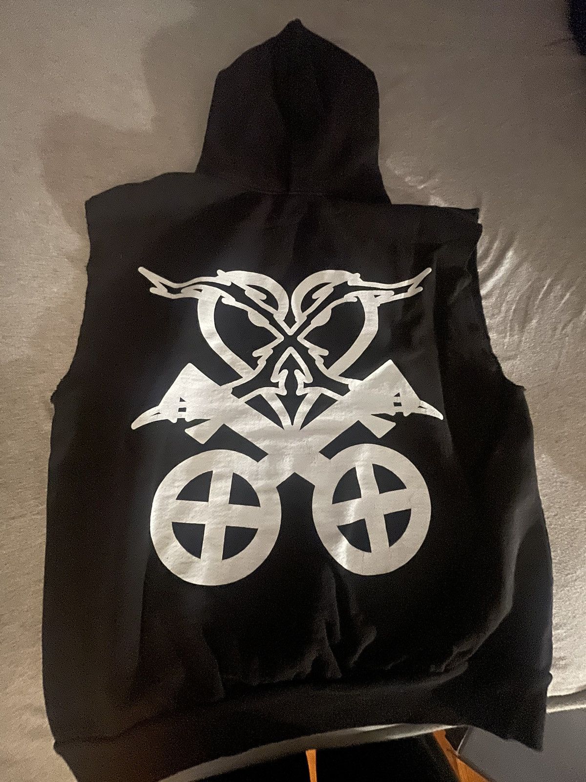 Ken Carson Ken Carson “X” sleeveless hoodie | Grailed