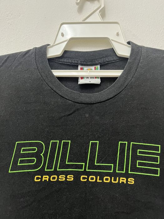 Cross Colours Billie Ellish X Cross Colour Spellout Logo Stripes Fire ...